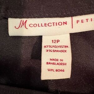 JM Collection | Pants & Jumpsuits | Jm Collection Elegant Black Womens ...